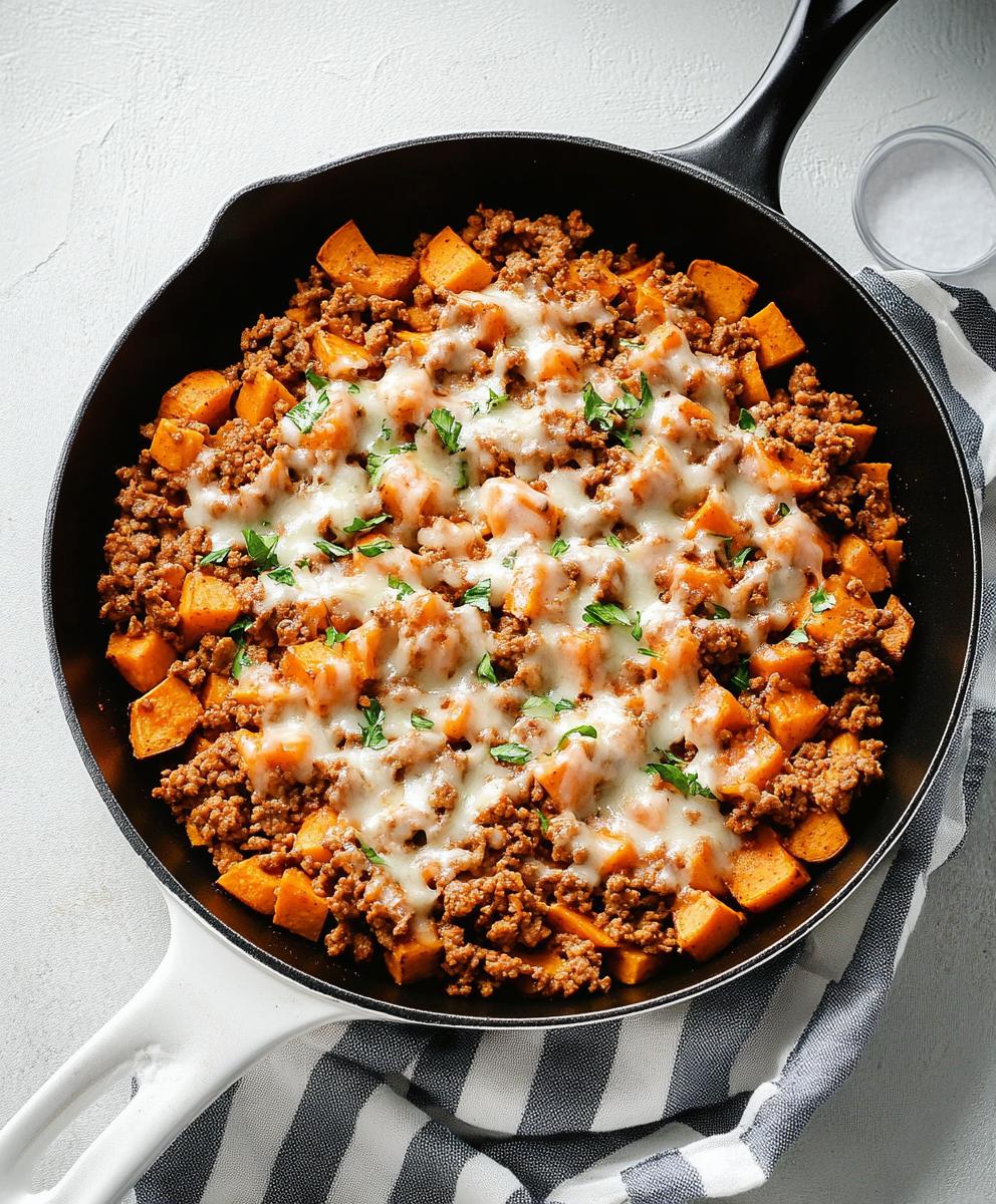 Ground Turkey Sweet Potato Skillet Recipe - Recipe Essence